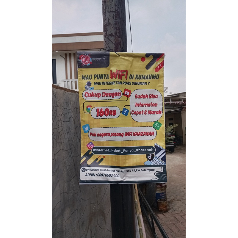 Jual SPANDUK TIANG KECIL UNTUK PROMOSI USAHA AQIQAH, WIFI, TRAVEL ...