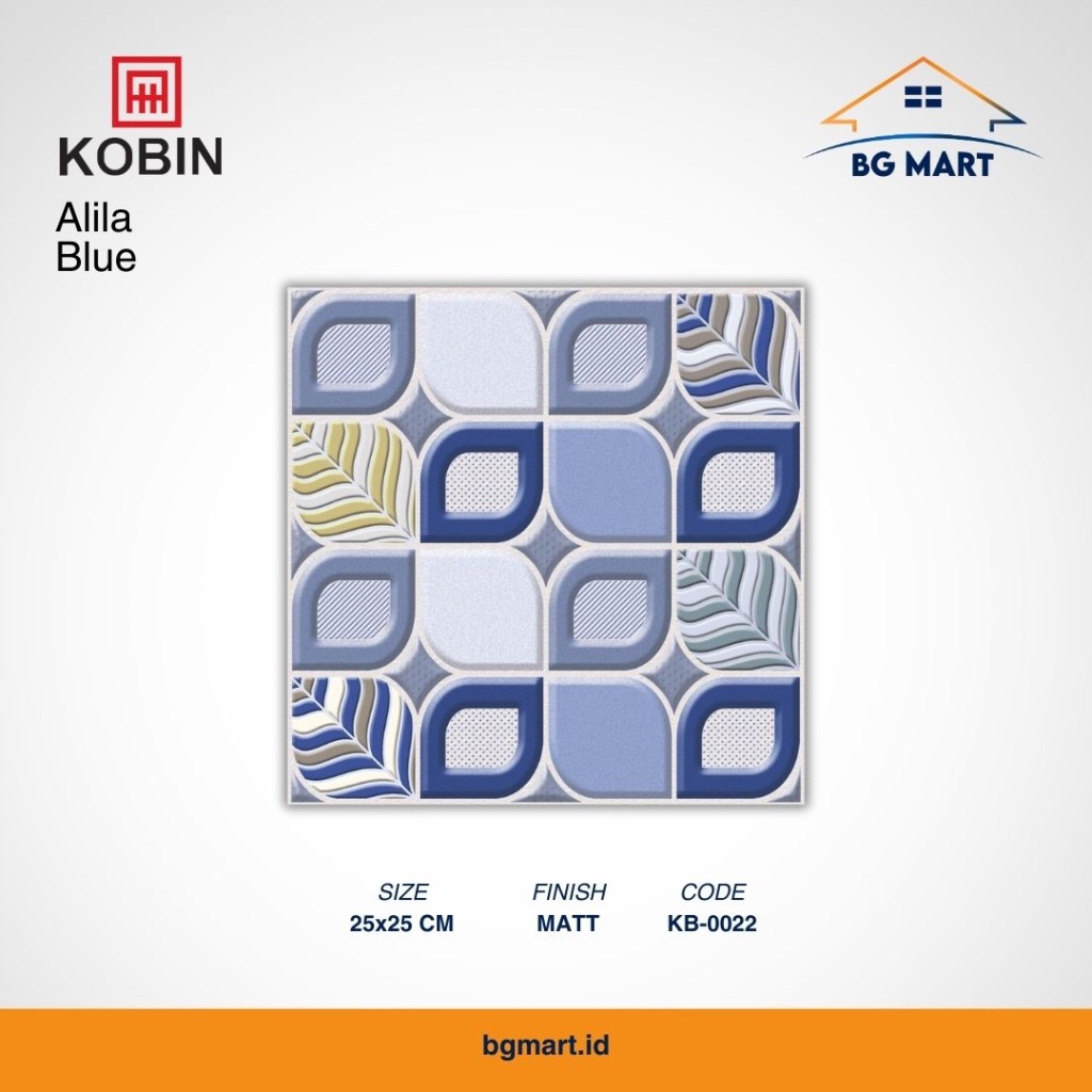 Jual KOBIN Keramik Lantai 25x25 Alila Blue KW A | Shopee Indonesia