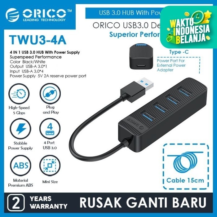 Jual ORICO 4 Port USB 3.0 HUB - TWU3-4A | Shopee Indonesia Jual ORICO 4 Port USB 3.0 HUB - TWU3-4A | Shopee Indonesia