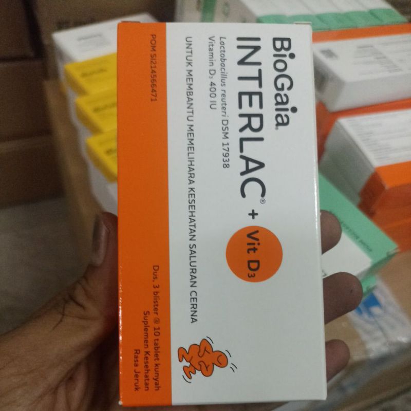 Jual BIOGAIA INTERLAC+VIT D3 UNTUK MEMBATU MEMELIHARA KESEHATAN SALURAN ...
