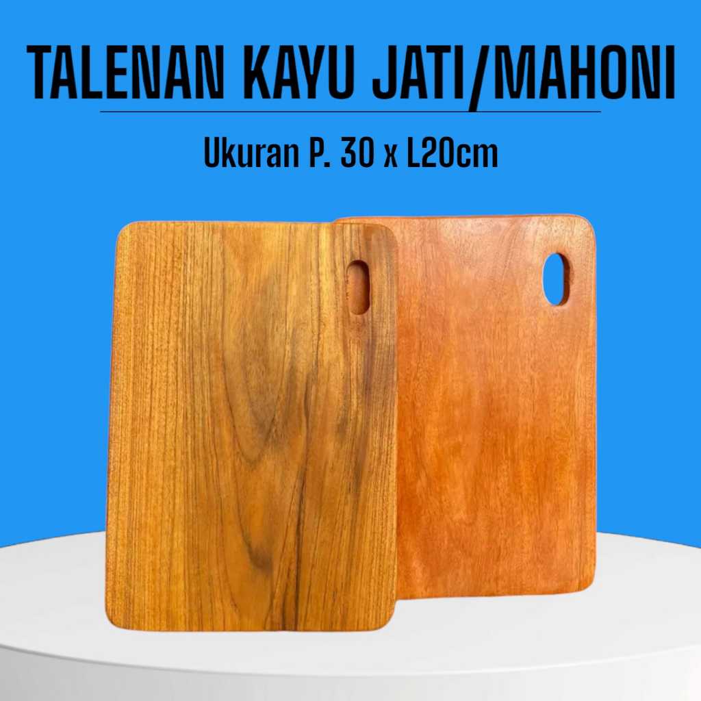 Jual Talenan kayu jati tebal 30x20x2cm/woden slice | Shopee Indonesia