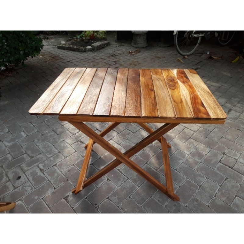 Jual Meja Cafe/Meja Warkop/Meja Dapur/kayu jati | Shopee Indonesia