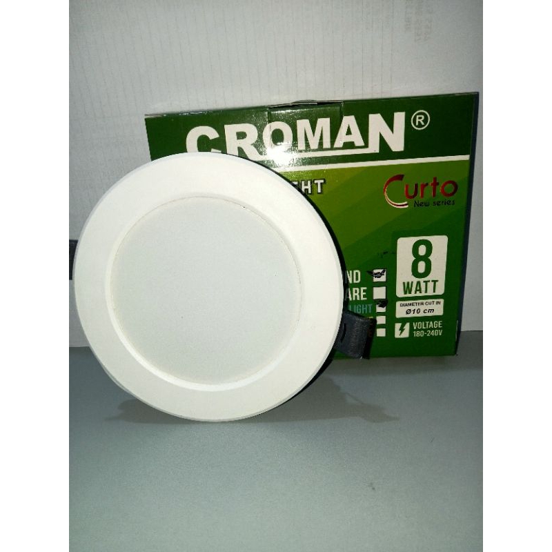 Jual LAMPU CROMAN LED DOWNLIGT INBOW BULAT 8 WATT | Shopee Indonesia