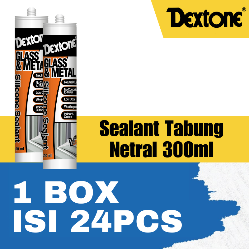 Jual Lem Silicone Sealant Tabung Netral 300ml Lem Kaca - BOX | Shopee ...