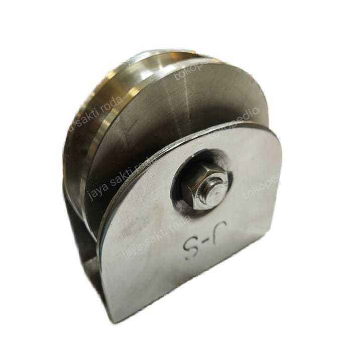 Jual Roda gerbang roda pagar 4 inch stainless 304 ler bulat | Shopee ...