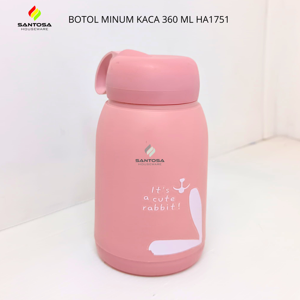 Jual Botol Minum Kaca 360 ml HA1751 | Shopee Indonesia