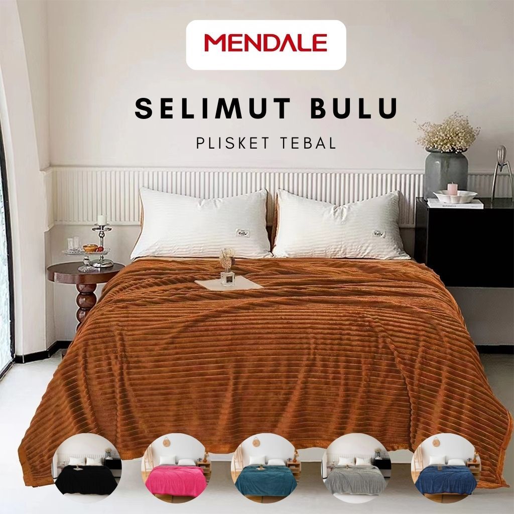 Jual Mendale Selimut Dewasa Bulu Tebal 150x200 180x200 200x220 Motif ...