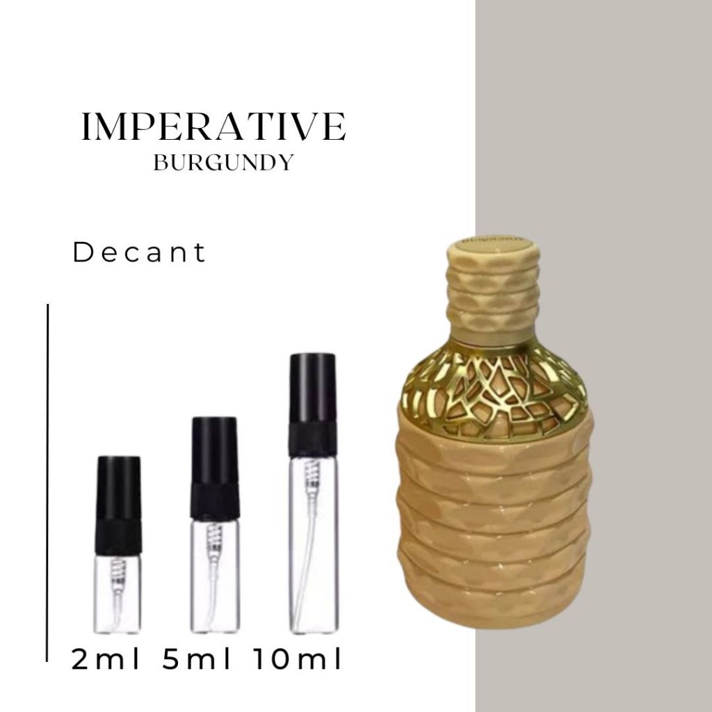 Jual Decant 2ml 5ml 10ml IMPERATIVE Burgundy | Shopee Indonesia