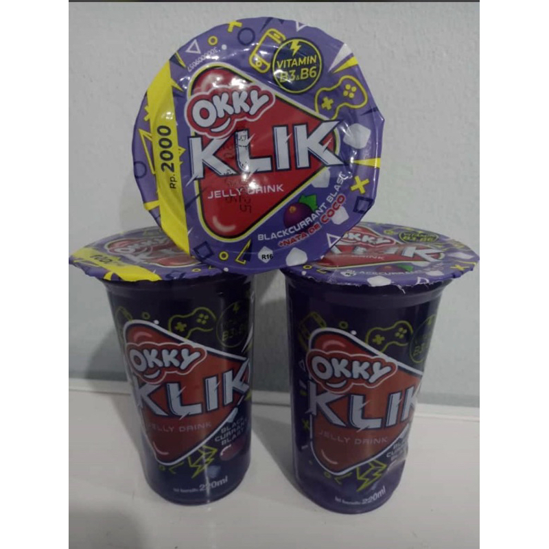 Jual okky jelly drink BIG klik 220ml ( 1 karton isi 24cup ) | Shopee ...