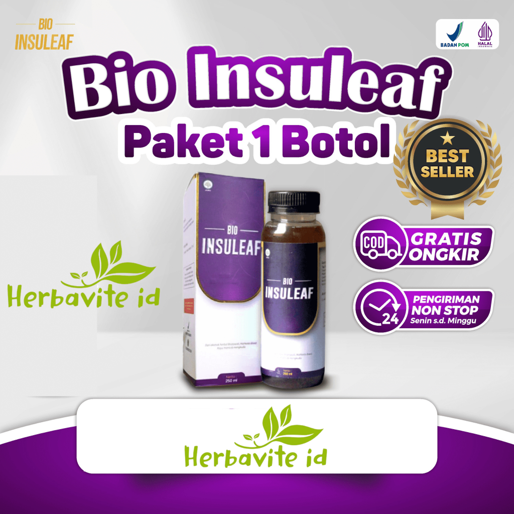 Jual Bio Insuleaf 1 Botol Obat Herbal Sembuhkan Diabetes 250ml | Shopee ...