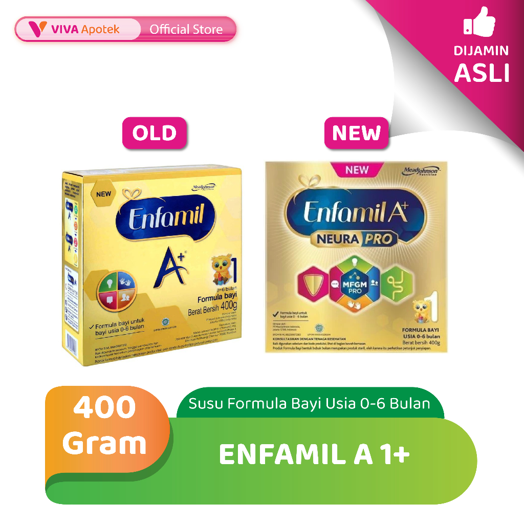 Jual Enfamil A 1+ Susu Formula Bayi Usia 0-6 Bulan - 400Gr | Shopee ...