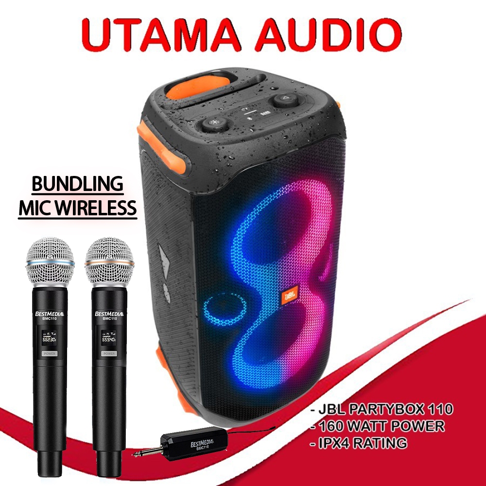 Jual JBL PartyBox 110 Speaker Bluetooth Partybox110 Party Box 110 Original garansi resmi 1 thn ...