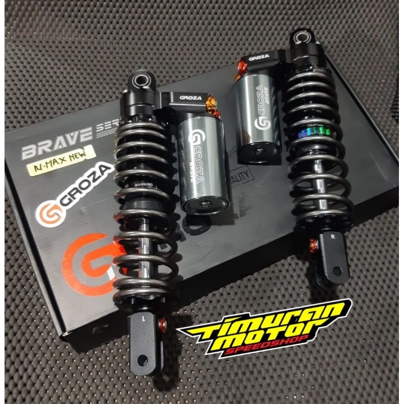 Jual SHOCK GROZA BRAVE SERIES NMAX NEW - AEROX TITANIUM 305 MM | Shopee ...
