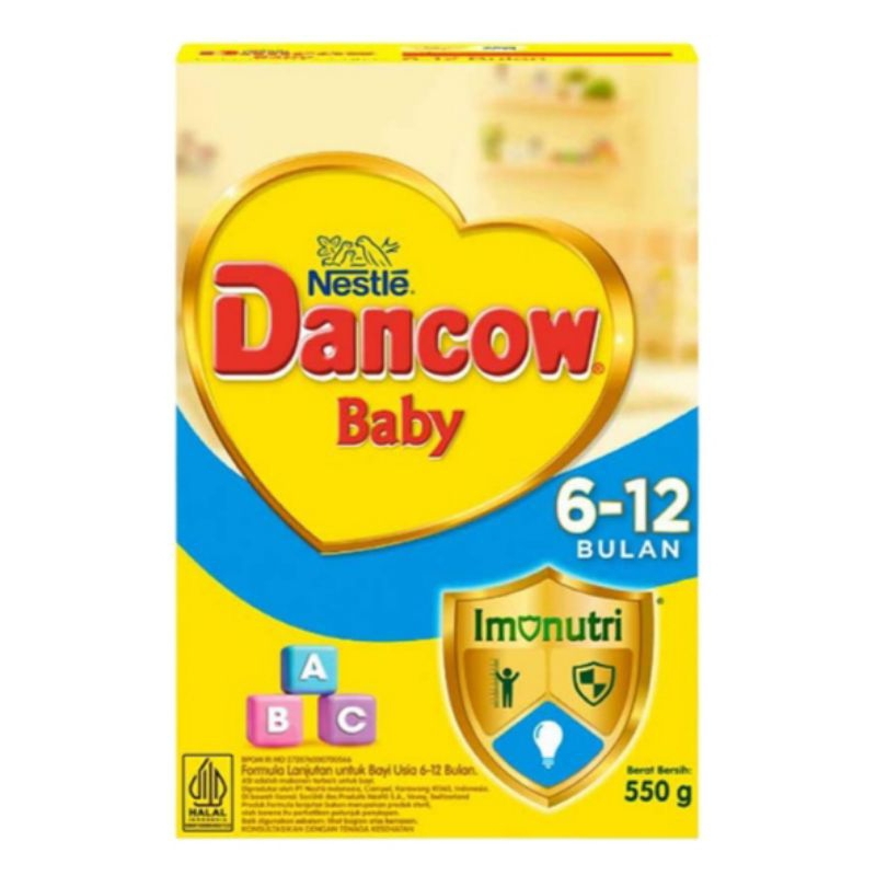 Jual Nestle Dancow Baby Susu Formula Bayi 6-12 Bulan 550g | Shopee ...