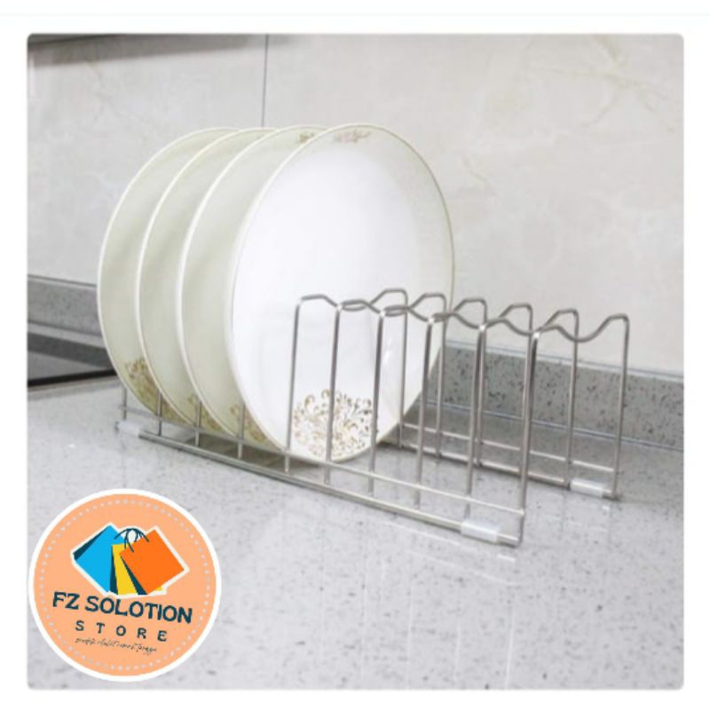 Jual Rak Piring Rak Cuci Piring Penyimpanan Dapur Stainless Steel Dish ...