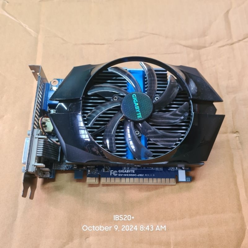 Jual VGA GIGABYTE GTX 650 OC 2GB DDR5 128BIT | Shopee Indonesia