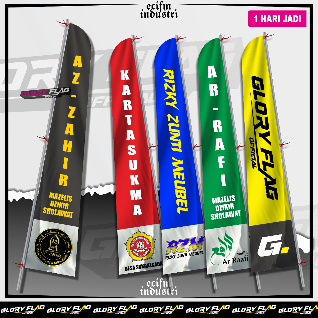 Jual BENDERA UMBUL UMBUL CUSTOM 3 METER GRATIS TAMBAH LOGO & TULISAN ...
