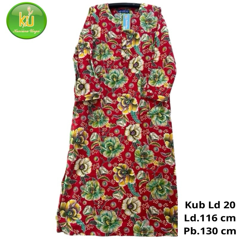 Jual Longdress Lengan Panjang Ori Batik Kencana Ungu Label Biru Motif Bunga Terbaru Jumbo Ld.116 ...