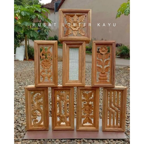 Jual Dear LOSTER KAYU JATI motif ukiran dan minimalis ukuran 33x16 cm ...