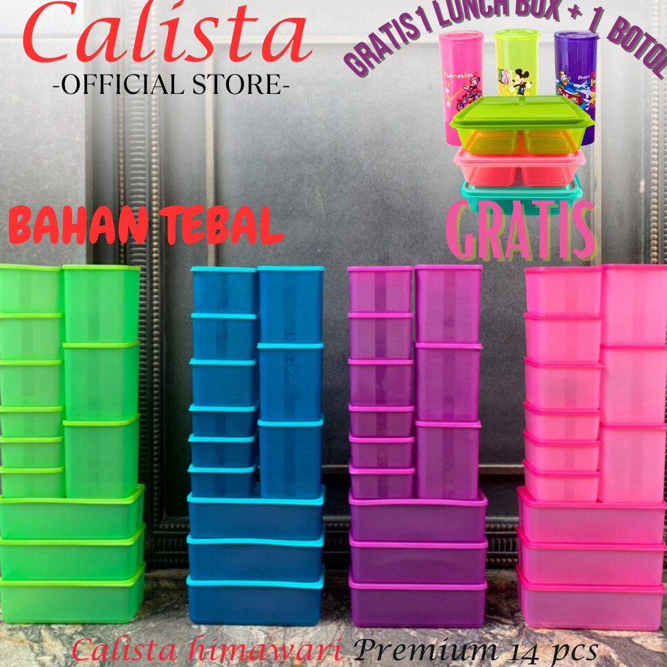Jual Discount CALISTA TOPLES PLASTIK CALISTA HIMAWARI SET ISI 14PCS ...