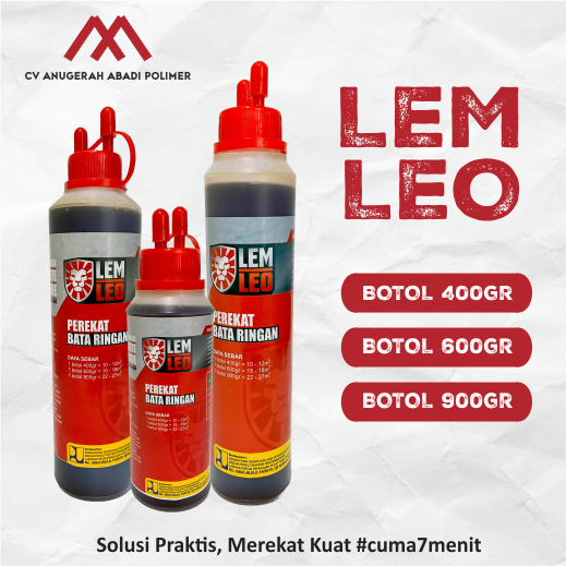 Jual Perekat / Lem Bata Ringan / Lem Hebel Lem LEO 5203 600gr | Shopee Indonesia