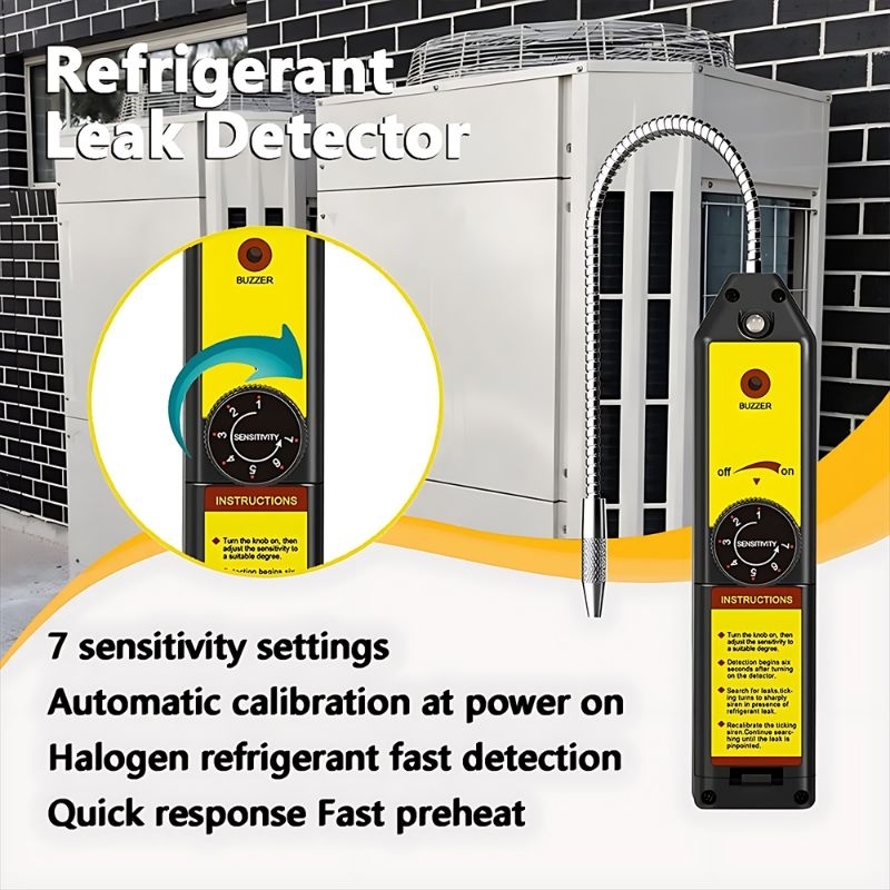 Jual refrigerant halogen gas leak detector tester alarm deteksi ...