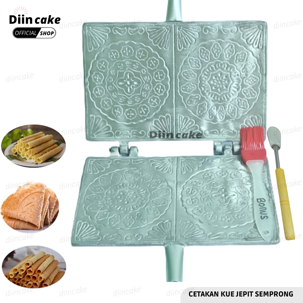 Jual CETAKAN KUE JEPIT SEMPRONG OPAK GAMBIR EGG ROLL BESAR | Shopee ...