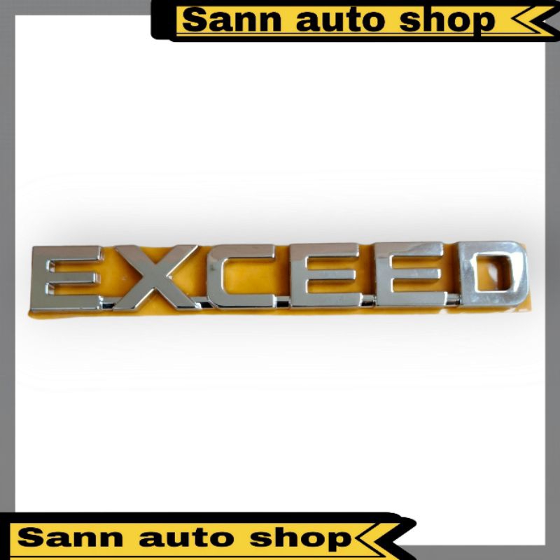 Jual Emblem Tulisan EXCEED Chrome Original / Logo Emblem Tulisan EXCEED ...