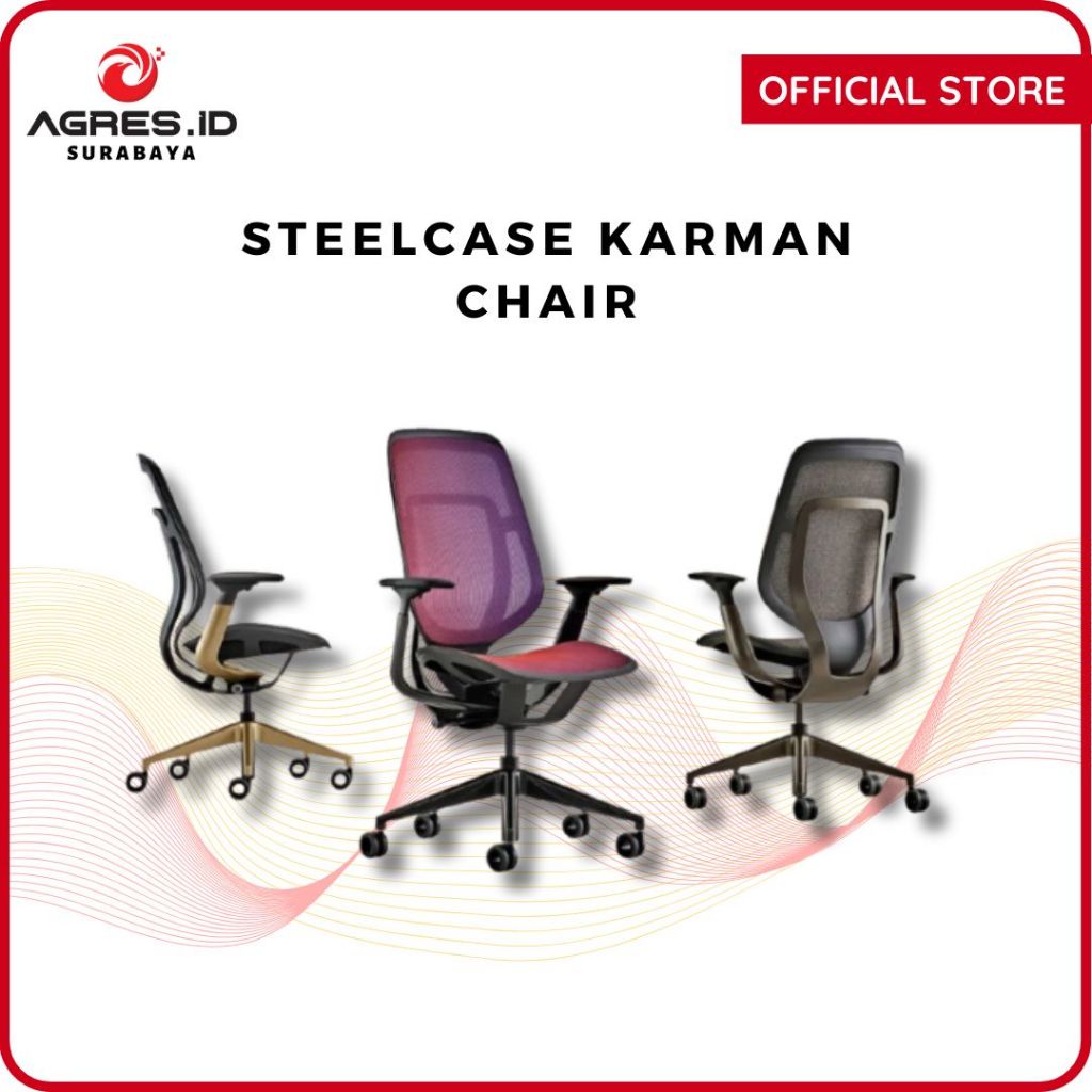 Jual STEELCASE KARMAN CHAIR BLACK MATTE BRASS/MERLE BURNISHED BRONZE ...