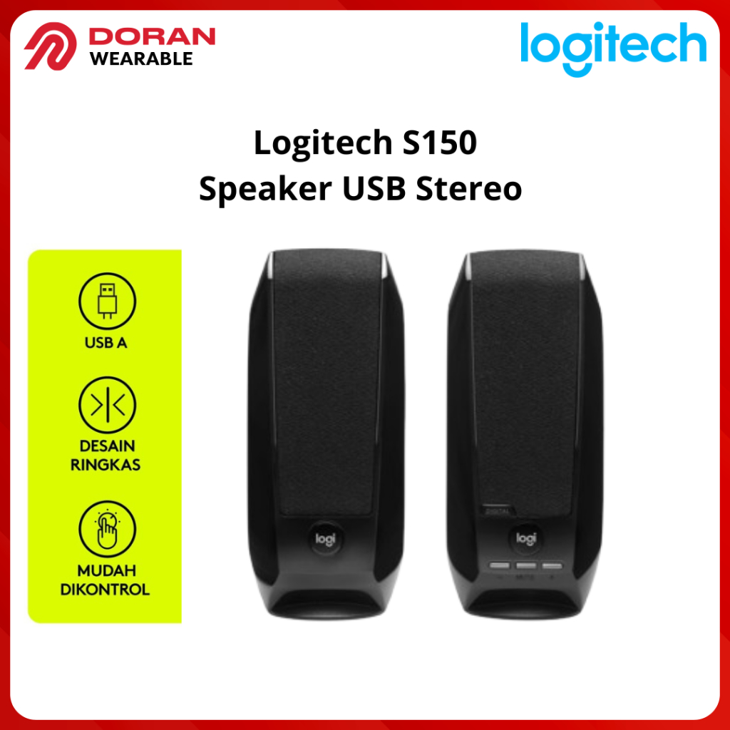 Jual LOGITECH Speaker Logitech S150 Stereo USB - Desain Kecil dan ...