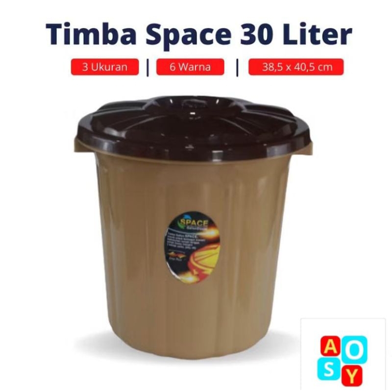 Jual Timba Air Space Plastik Dengan Tutup 30 Liter | Shopee Indonesia