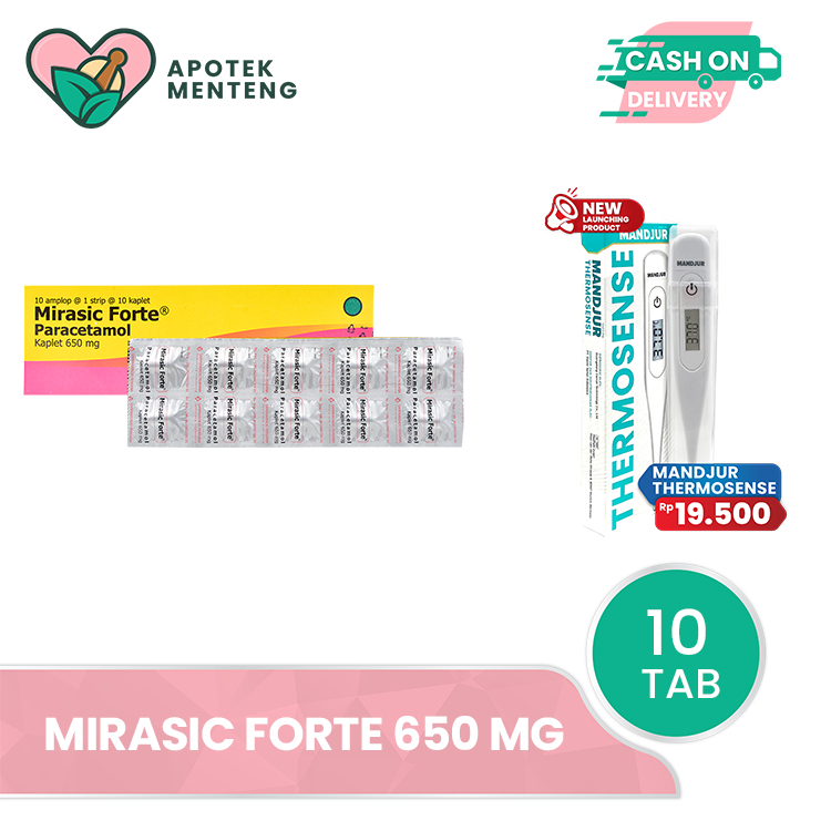 Jual Mirasic Forte 650 mg 10 Tablet - Obat Nyeri dan Demam | Shopee ...