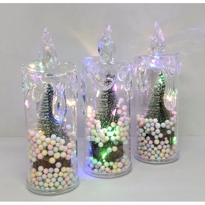 Jual POHON NATAL LILIN MINI 16 CM | Shopee Indonesia