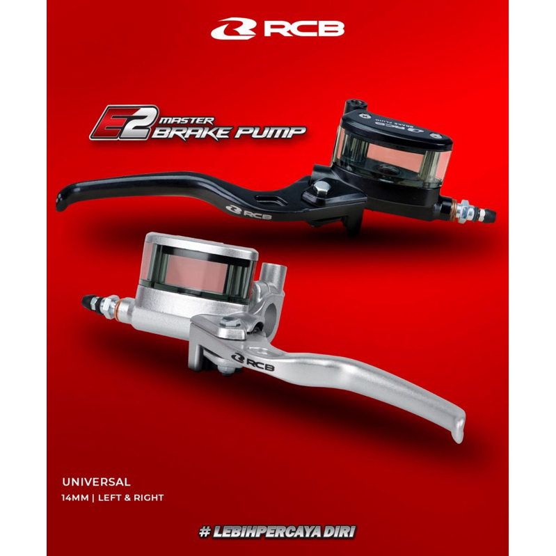 Jual Master rem Kanan kiri silver RCB E3 12.7mm 14mm dan E2 Oval 14mm ...