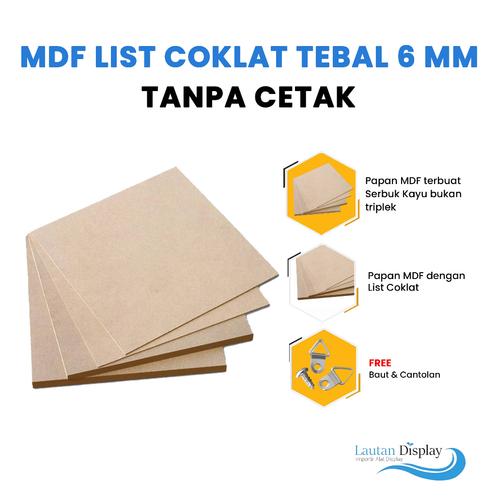 Jual Kayu Mdf Wall Board Lembaran Papan Hiasan Dinding Mdf Cokelat ...
