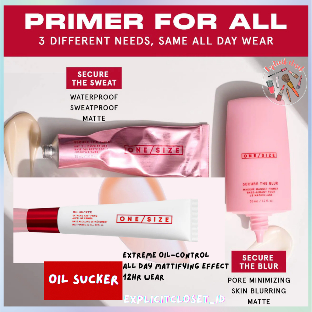Jual ONE/SIZE BEAUTY Primer For All ( 3 Different Needs ) | Shopee ...