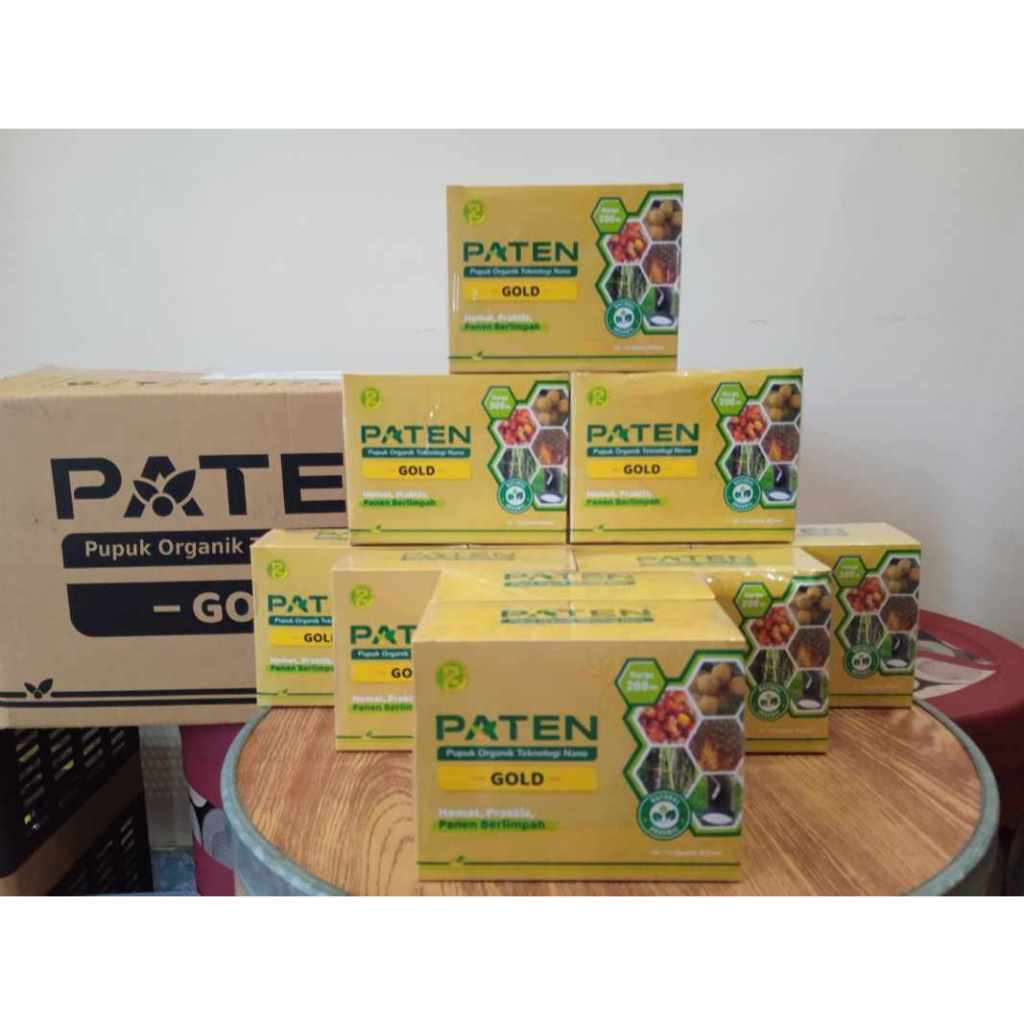 Jual Pupuk Paten Gold 20 BOX (240 Sachet) Pupuk Organik Original ...