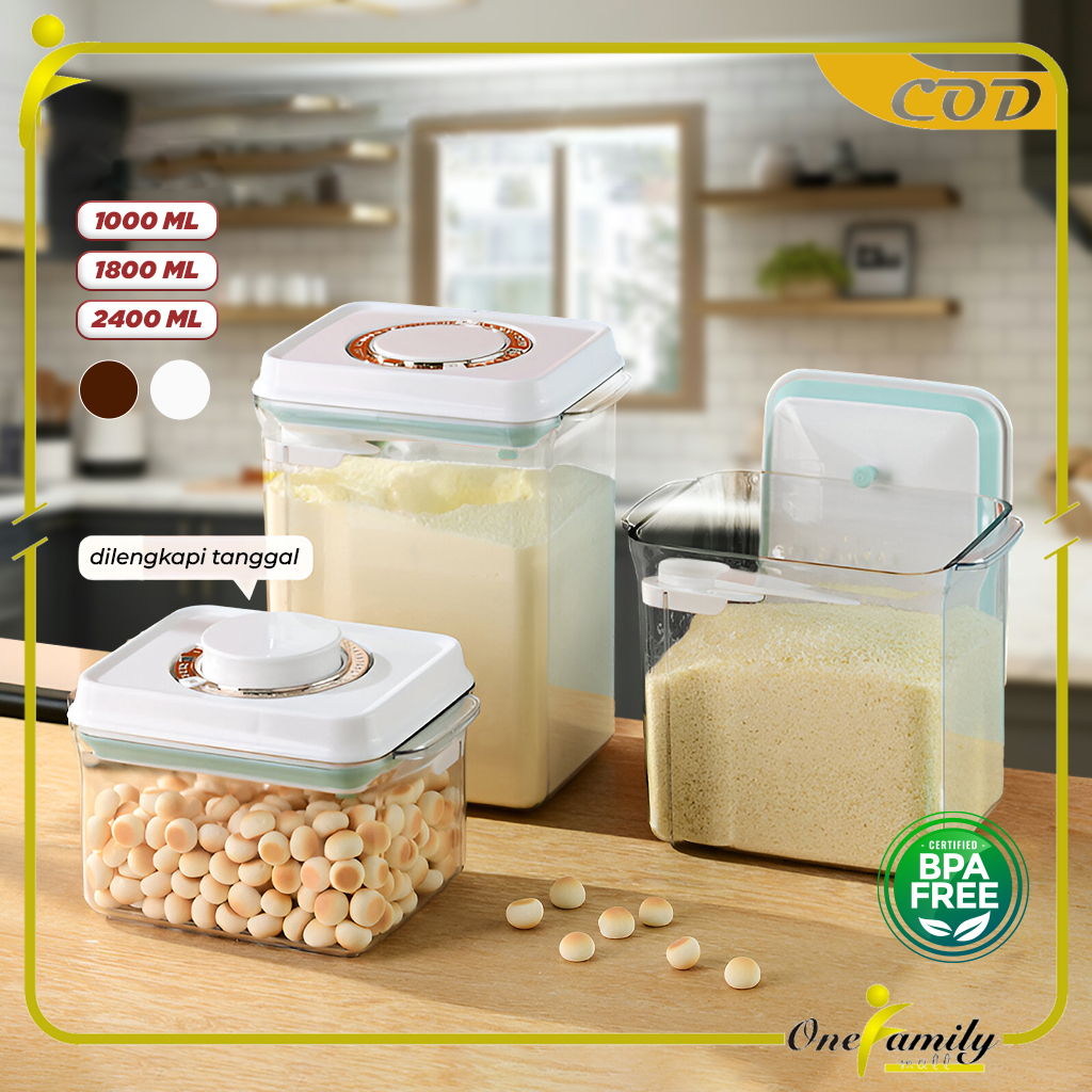 Jual ONE-C1027 Toples Penyimpanan Makanan Kedap Udara Serbaguna dengan ...