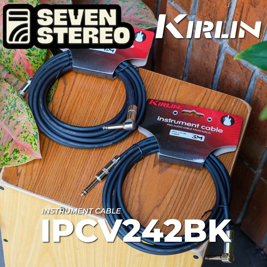 Jual Kirlin IPCV-242 IPCV 242 BK Angled Guitar Cable Kabel Jack Gitar ...
