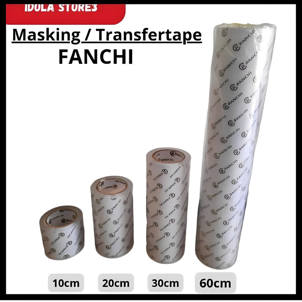 Jual Transfer Tape Fanchi 60 cm Clear Masking Laminating Bening Cutting ...