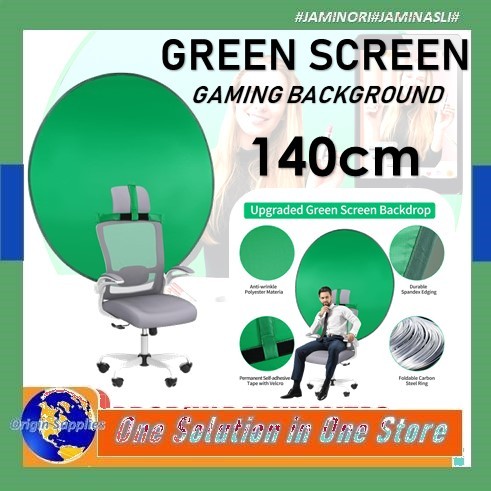 Jual Green Screen Portable Lipat Backdrop Hijau Background for Kursi ...