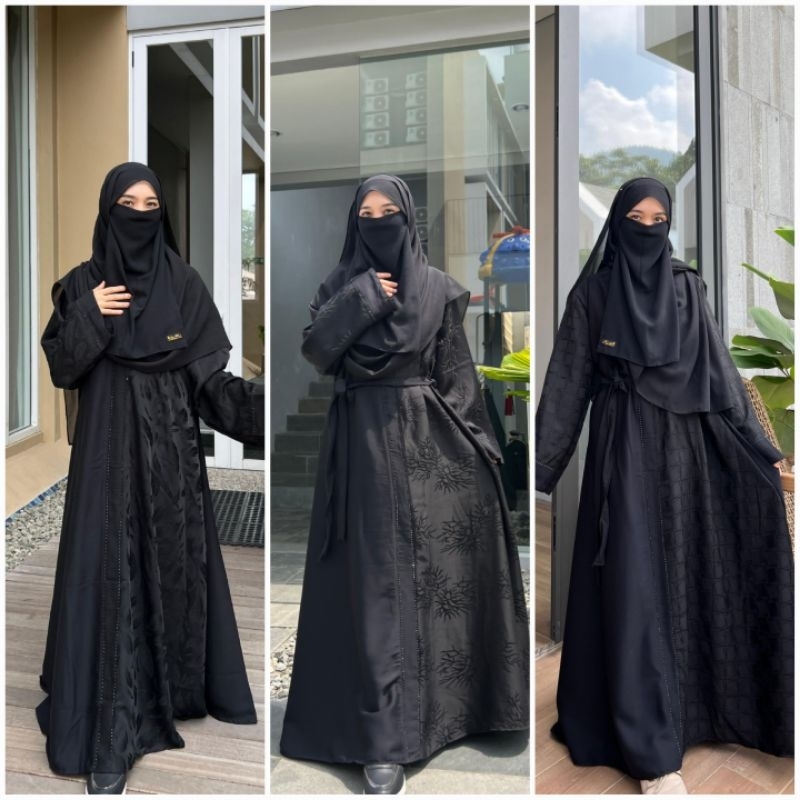 Jual ABAYA KIRANI METALIC khas SAUDI MADINAH gamis umroh bahan furshan ...