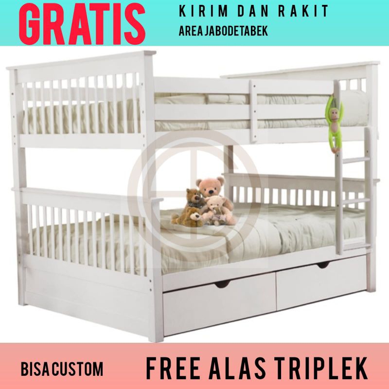 Jual Dipan ranjang tingkat ducco 100x200 dengan laci best seller ...