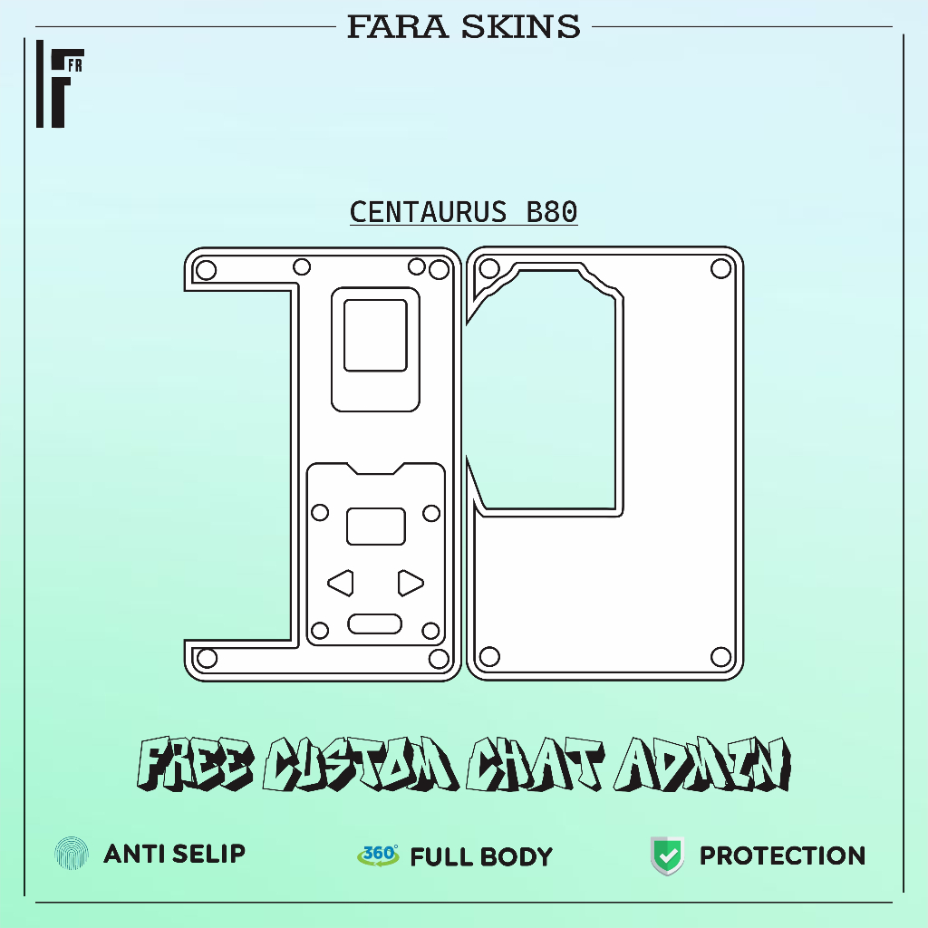 Jual FJS - cnta B80 Custom label skin warp Inner / Fullbody anti air ...