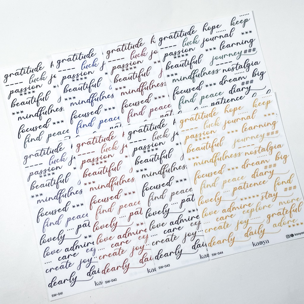 Jual Sticker Lettering: Handwriting 2 Journal Jurnal Scrapbook DIY Bujo ...