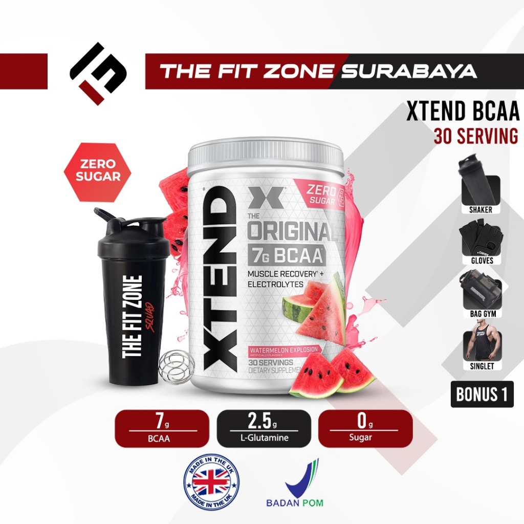Jual XTEND BCAA 30 Serving Supplemen Fitness BCAA Powder + Electrolyte ...