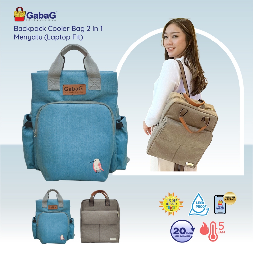 Jual GabaG Tas Asi – Backpack Cooler Bag 2 in 1 ( Laptop Fit) | Tas ...