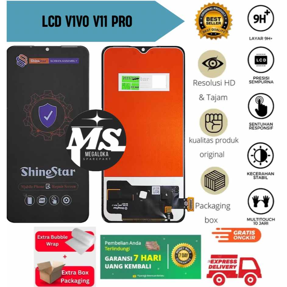 Jual LCD + TOUCHSCREEN VIVO V11 PRO SHINE STAR GRATIS LEM DAN OBENG ...