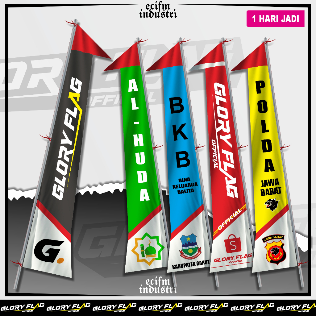 Jual BENDERA UMBUL UMBUL CUSTOM 3 METER GRATIS TAMBAH LOGO & TULISAN ...