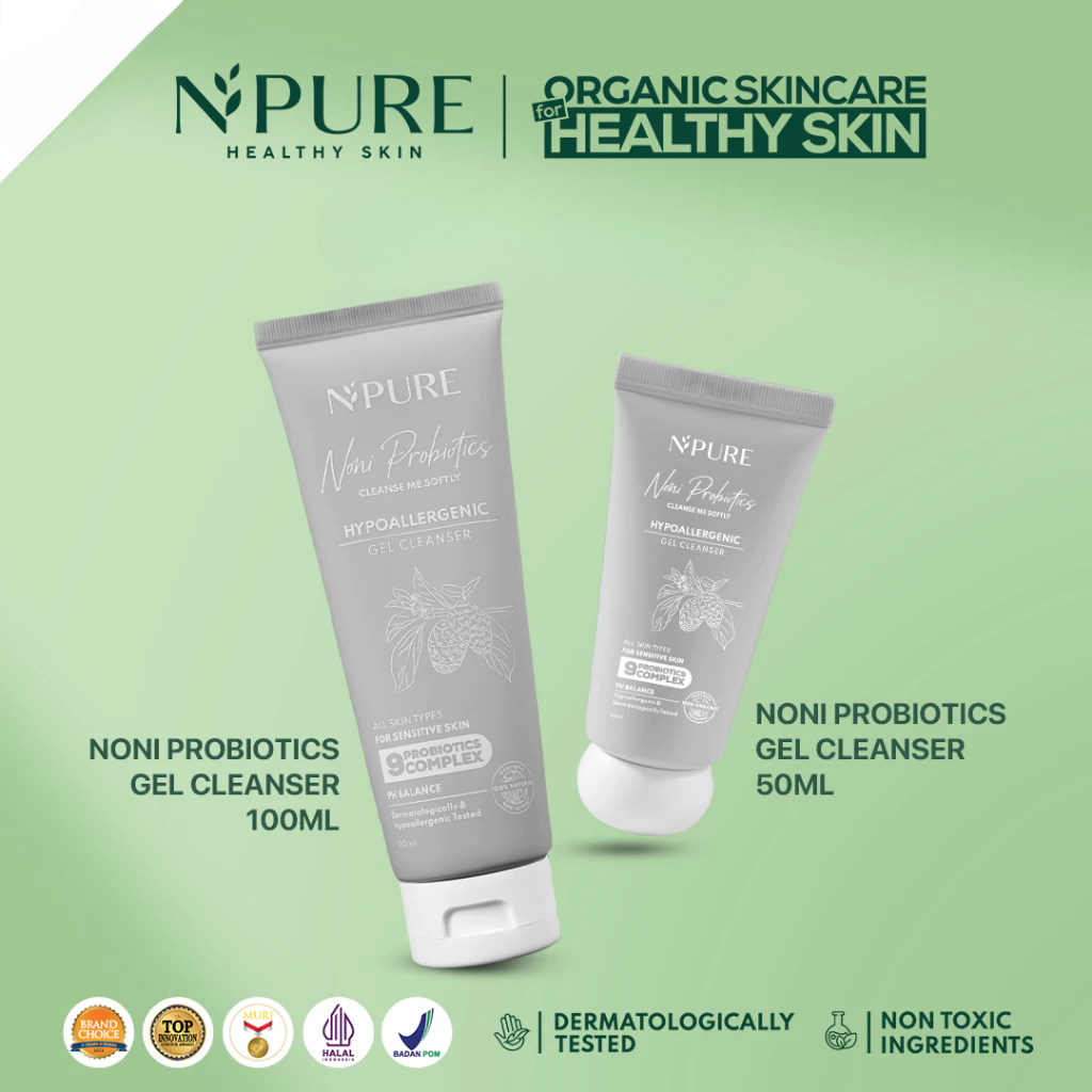 Jual ♠Sheetmaskqu♠ NPURE Noni Probiotics Gel Cleanser - Npure Noni Face ...
